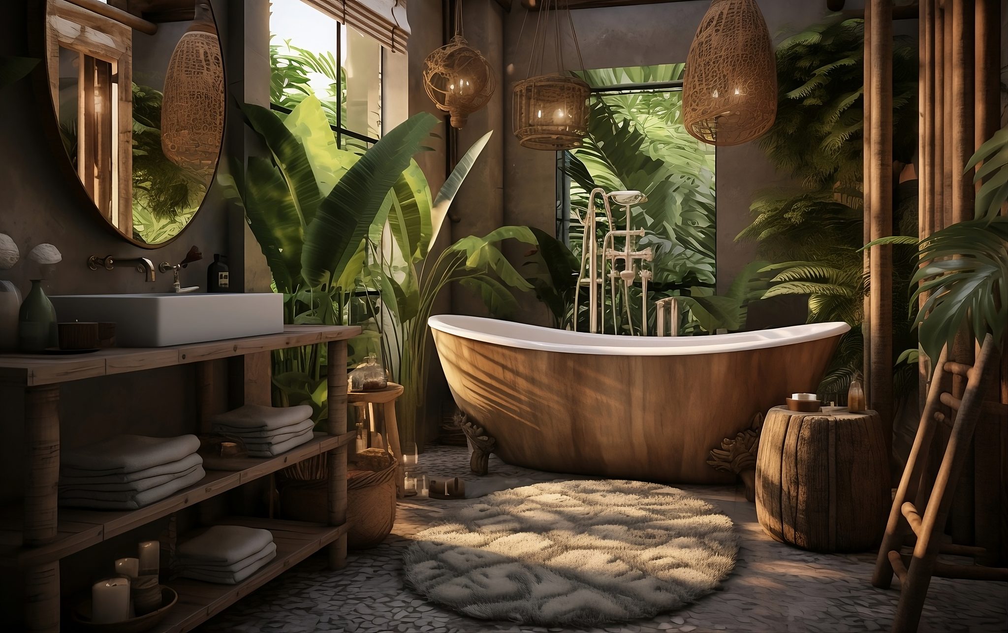 Salle De Bain Exotique Zen
