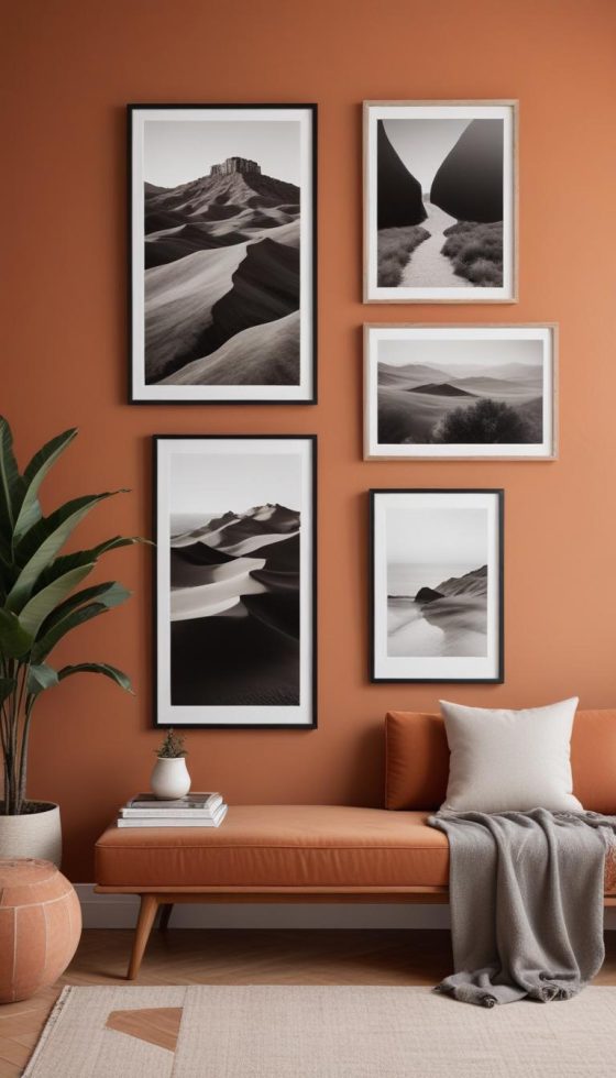 Mur salon terracotta : Nos coups de cœur déco