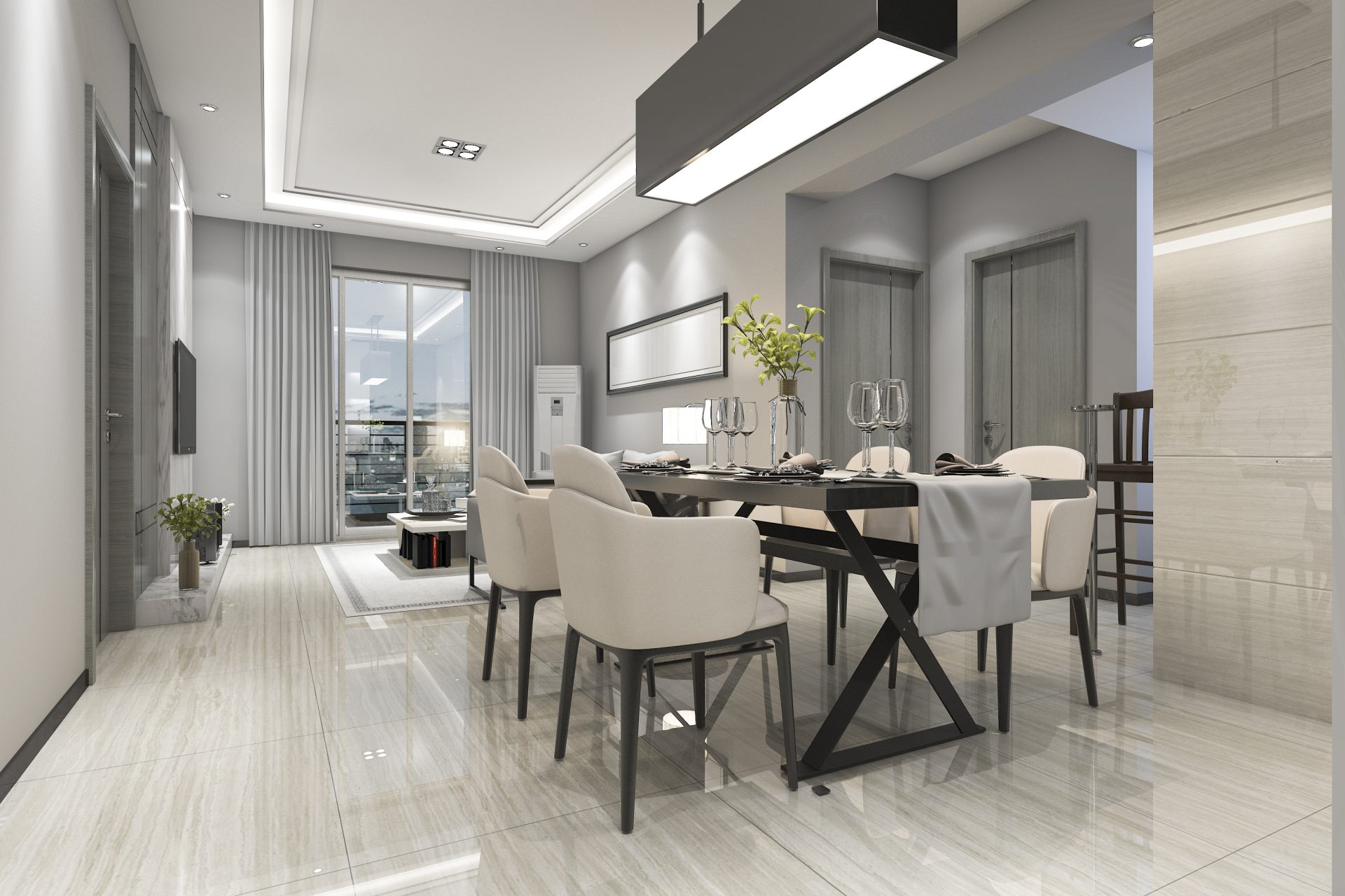 Petit Salon Et Salle à Manger Dans La Même Pièce